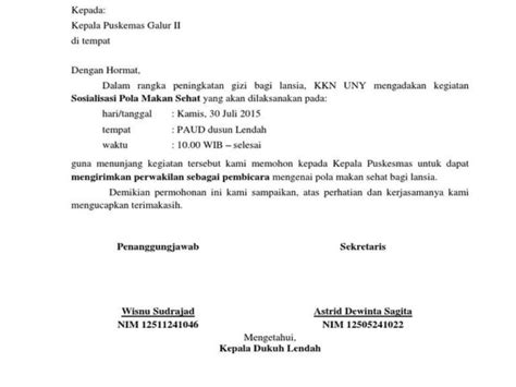 Contoh Surat Permohonan Yang Baik Dan Benar Contoh Surat Resmi