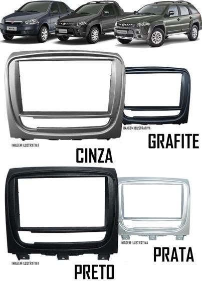 Moldura Painel 2 Din Fiat Palio Weekend Siena EL Strada Adventure 2012