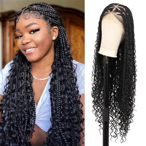 Amazon Kalyss 360 HD Full Lace Boho Braided Wigs For Women Box