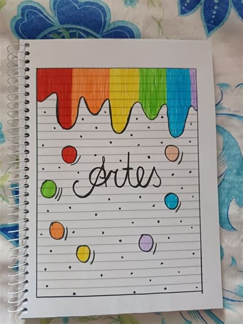 Capa De Caderno De Artes