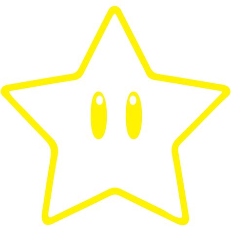 Mario Bros Star Svg