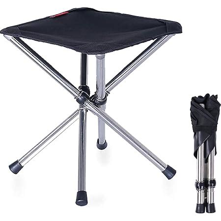 Azarxis Tabouret Pliant Camping Siège de Pêche Trépied Pliable Petit