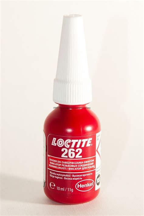 LOCTITE 262 Klej do gwintów 5ml MOCNY CZERWONY 7556957970 oficjalne