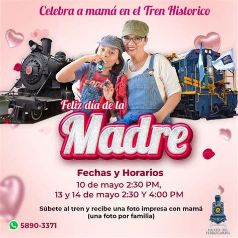 Recorridos en tren por el Día de la Madre en el Museo del Ferrocarril