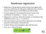 Ppt Nonlinear Regression Models Powerpoint Presentation Free