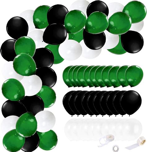 Decoraciones de graduación 2024 verde negro verde decoraciones de