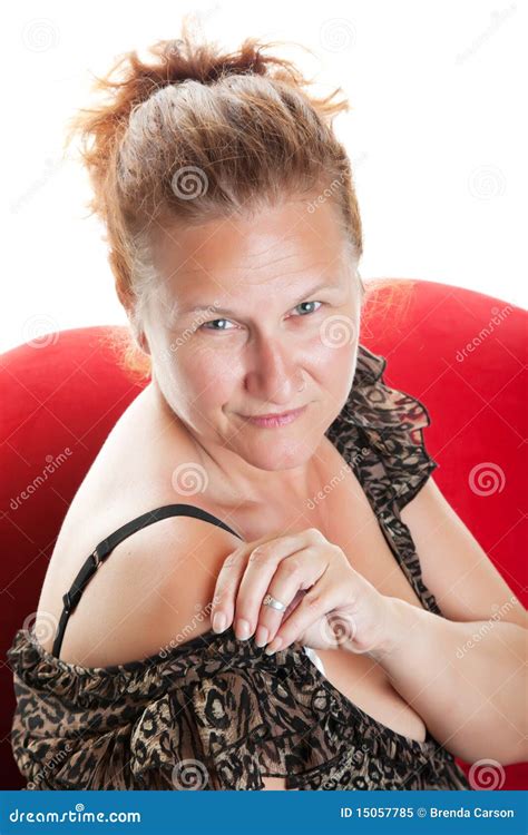 Mature Woman Stock Image Image Of Background Pulled 15057785