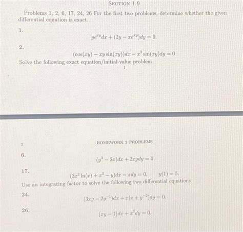 solved problems 1 2 6 17 24 26 for the first two