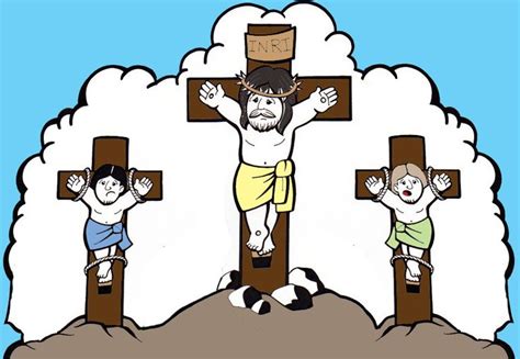 Caminho da crucificação Jesus na cruz colorido Jesus na cruz
