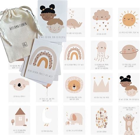 The Life Barn Affirmationskarten für Kinder Mutmachkarten selekkt