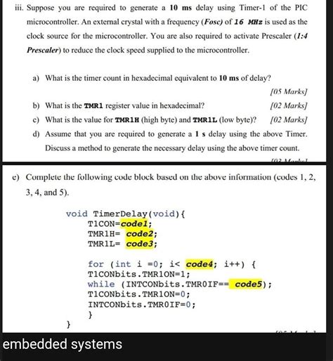Solved Iii Suppose You Are Required To Generate A 10ms Chegg