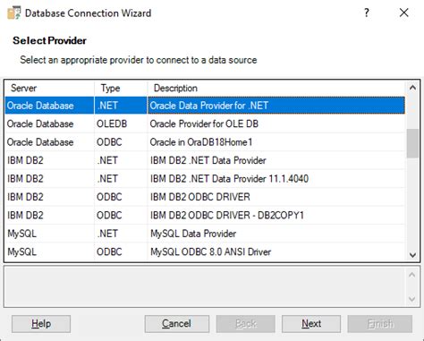 Connecting To Oracle Database