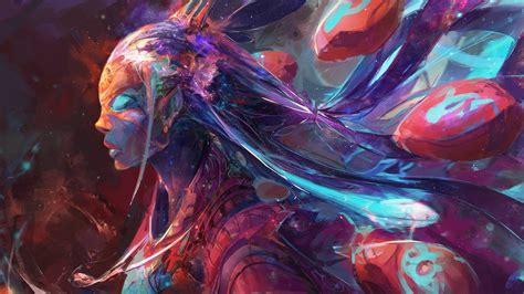 Chica De Colores Arte Digital Fondo De Pantalla Full HD ID 6665
