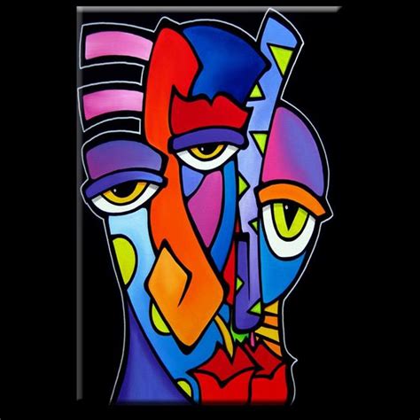 Faces Original Abstract Art Imagination By Thomas C Fedro