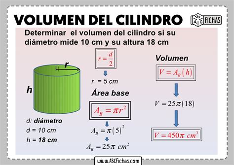 Formula Para Calculo De Area De Un Cilindro Design Talk