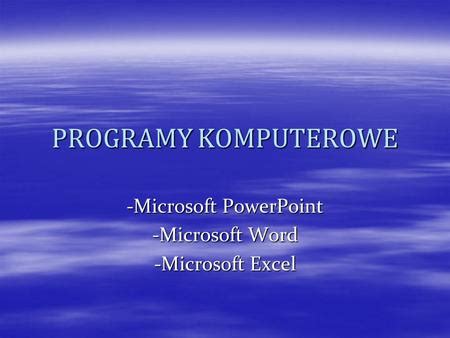 Przykładowa prezentacja w PowerPoint ppt pobierz