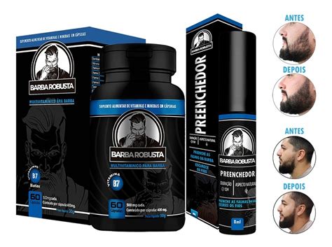 Remedio Crescer Fortalecer E Preencher Falhas Na Barba Un