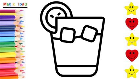 Como Dibujar Un Vaso De Limonada Dibujos Para Ni Os How To Draw A