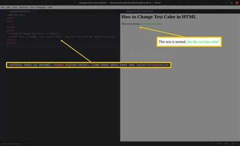 Comment Changer La Couleur Du Texte En HTML