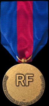 M Daille Des R Servistes Volontaires De D Fense Et De S Curit