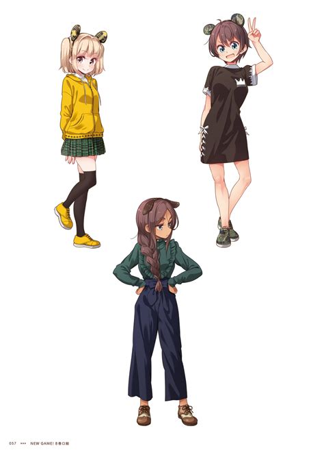 Iijima Yun Shinoda Hajime And Ahagon Umiko New Game Drawn By