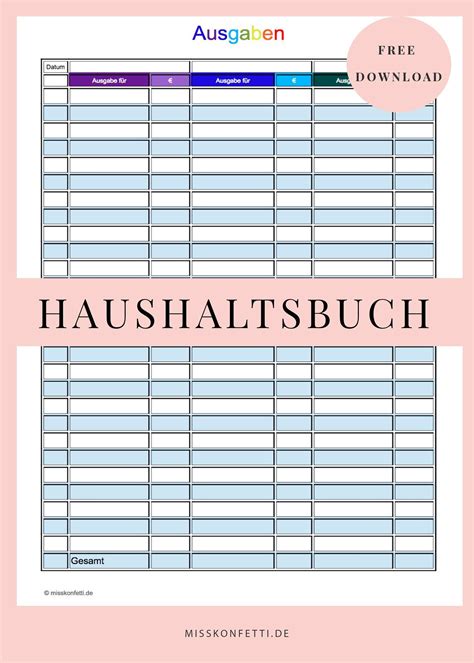 Kassenbuch Vorlage Kostenlos Zum Ausdrucken