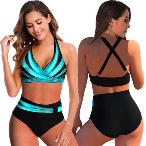 Str J K Pielowy Push Up Bikini Boho Wysoki Stan Xl Allegro Pl