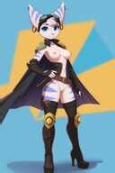 Post 5908975 AI Generated FoxgirlAI Lombax Ratchet And Clank Rivet