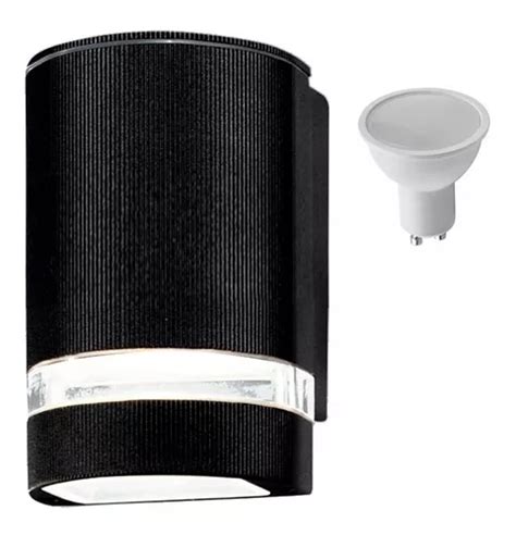 Aplique Unidireccional Aluminio Exterior Con Led W Pack X