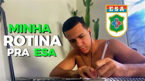 MINHA ROTINA DE ESTUDOS PARA PROVA DA ESA 2024 YouTube