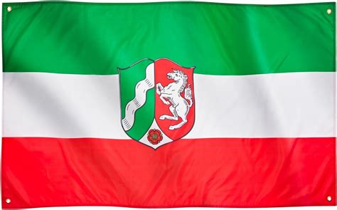 Runesol Nordrhein Westfalen Flagge für Balkon 91x152cm Düsseldorf