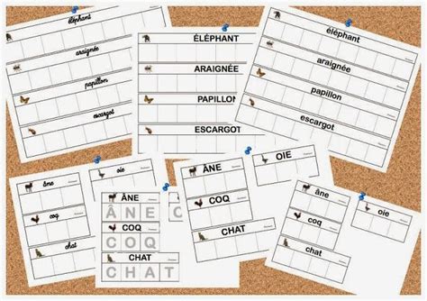 fiches mots pour l atelier des lettres Nathan La classe de laurène