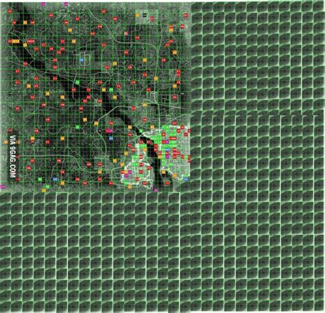 Fallout Map Vs Real Life Maping Resources