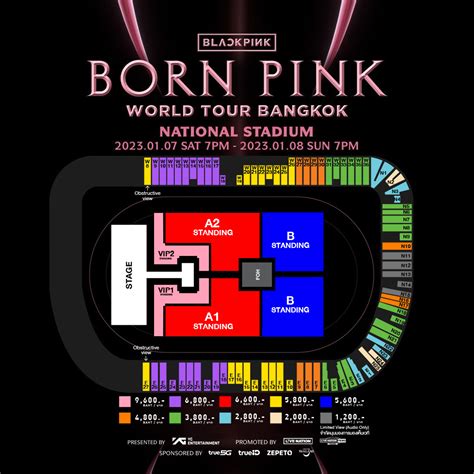 Official Ticket BLACKPINK WORLD TOUR BORN PINK BANGKOK