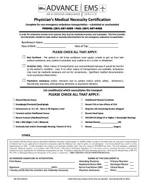Fillable Online Medicare Certificate Of Medical Necessity CMN PCS