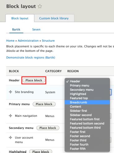 Managing Blocks Block Module Drupal Wiki Guide On Drupal Org