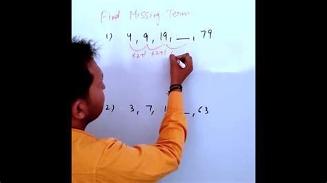 find missing number find missing term in sequence how to find missing number maths