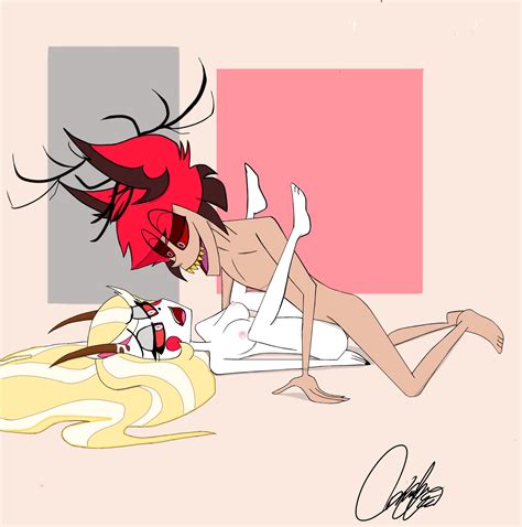 Rule 34 Alastor Hazbin Hotel Amirahaloo Blonde Hair Charlie Morningstar Hazbin Hotel Deer