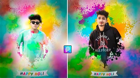 Picsart Holi Photo Editing Picsart Se Holi Ka Photo Kaise Banaen