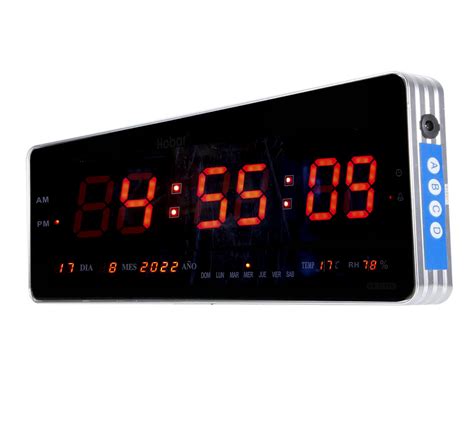 Reloj Digital Temperatura Inteligente De Pared 58 Cm X 21 Cm InTouch Perú