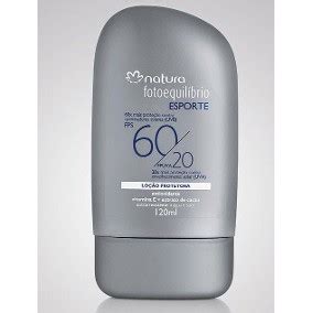 Loção Protetora Esporte FPS 60 FPUVA 20 Fotoequilíbrio Natura 120ml