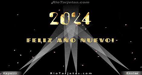 Tarjetas de Feliz Año Nuevo 2024 SMS Postales Año Nuevo Rio Tarjetas