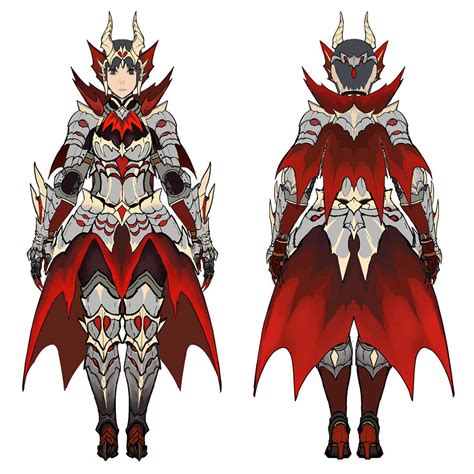 Malzeno Armor Set Female Art Monster Hunter Rise Sunbreak Art Gallery