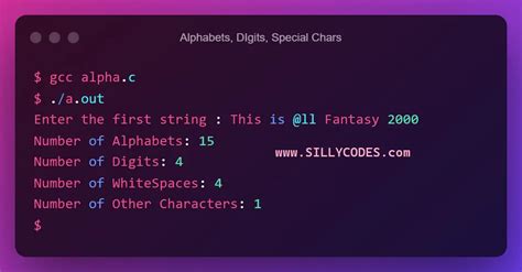 Count Number Of Alphabets Digits And Special Characters In String In C