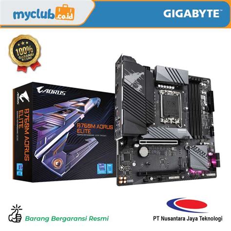Jual Gigabyte Motherboard Intel B760M Aorus Elite LGA 1700 DDR5 Micro
