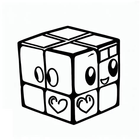 Desenhos De Cubo M Gico Para Colorir Pintar E Imprimir Colorironline