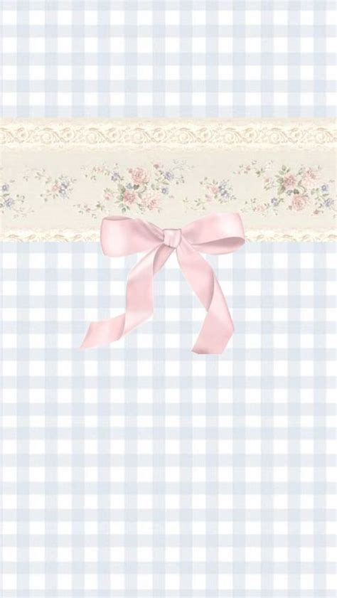 Coquette Aesthetic Wallpaper Soft Plaids And A Bow Tartan Wallpaper