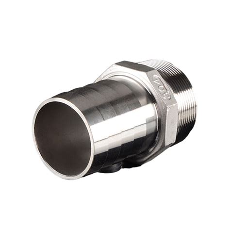 Stainless Male Thread Pipe Fitting X Barb Hose Tail Connector Bsp