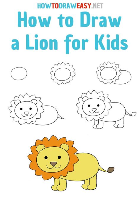 How To Draw A Easy Lion Step By Step In The World Check It Out Now