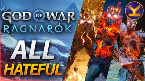 God of War Ragnarök All 6 Hateful Fights Draugr Holes Give Me God